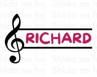Music Name Frame SVG, Music Note SVG, Digital Download, Cricut ...