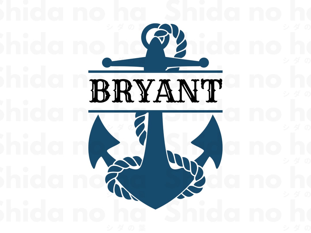 Anchor SVG, Anchor Monogram Frame SVG, Digital Download/cricut ...