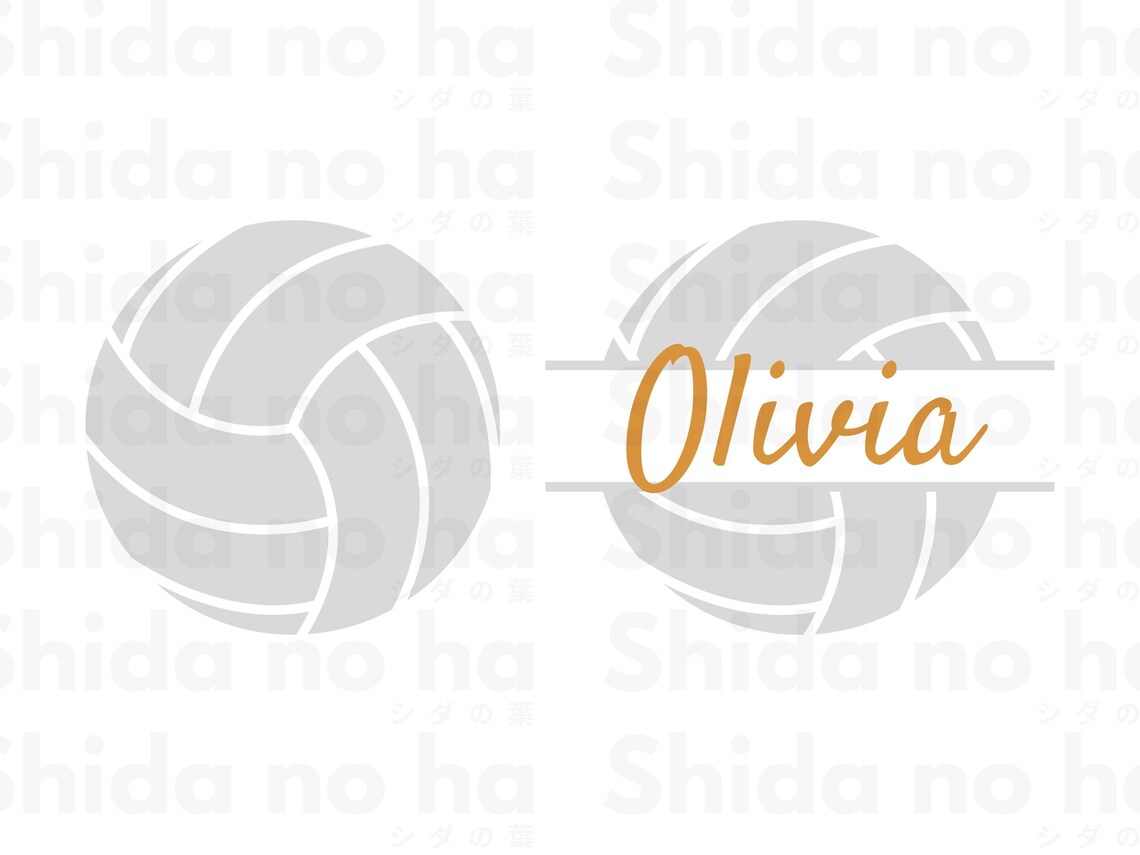 Volleyball SVG Frames Monogram Frame SVG Name Frame SVG | Etsy