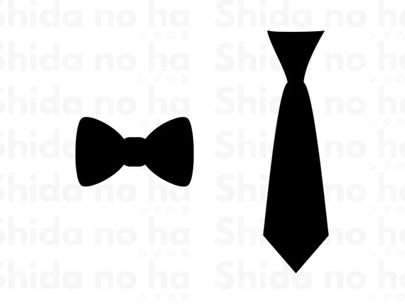 Bow Tie and Neck Tie SVG File Digital Download for Cricut and | Etsy