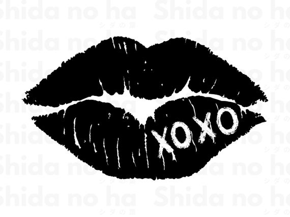 Lip Xoxo Print Kiss SVG Valentines Day Svg Xoxo Svg Lip - Etsy