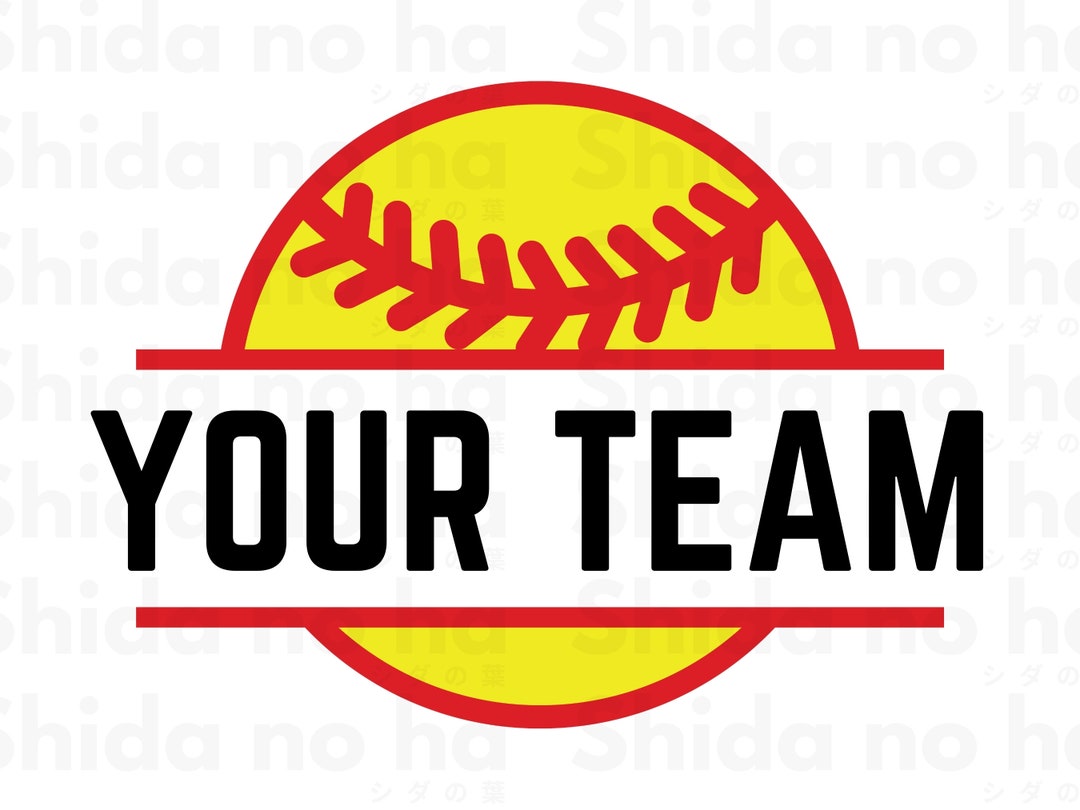 Softball Monogram Frame Svg, Softball Team Svg, Softball Svg, Grunge ...