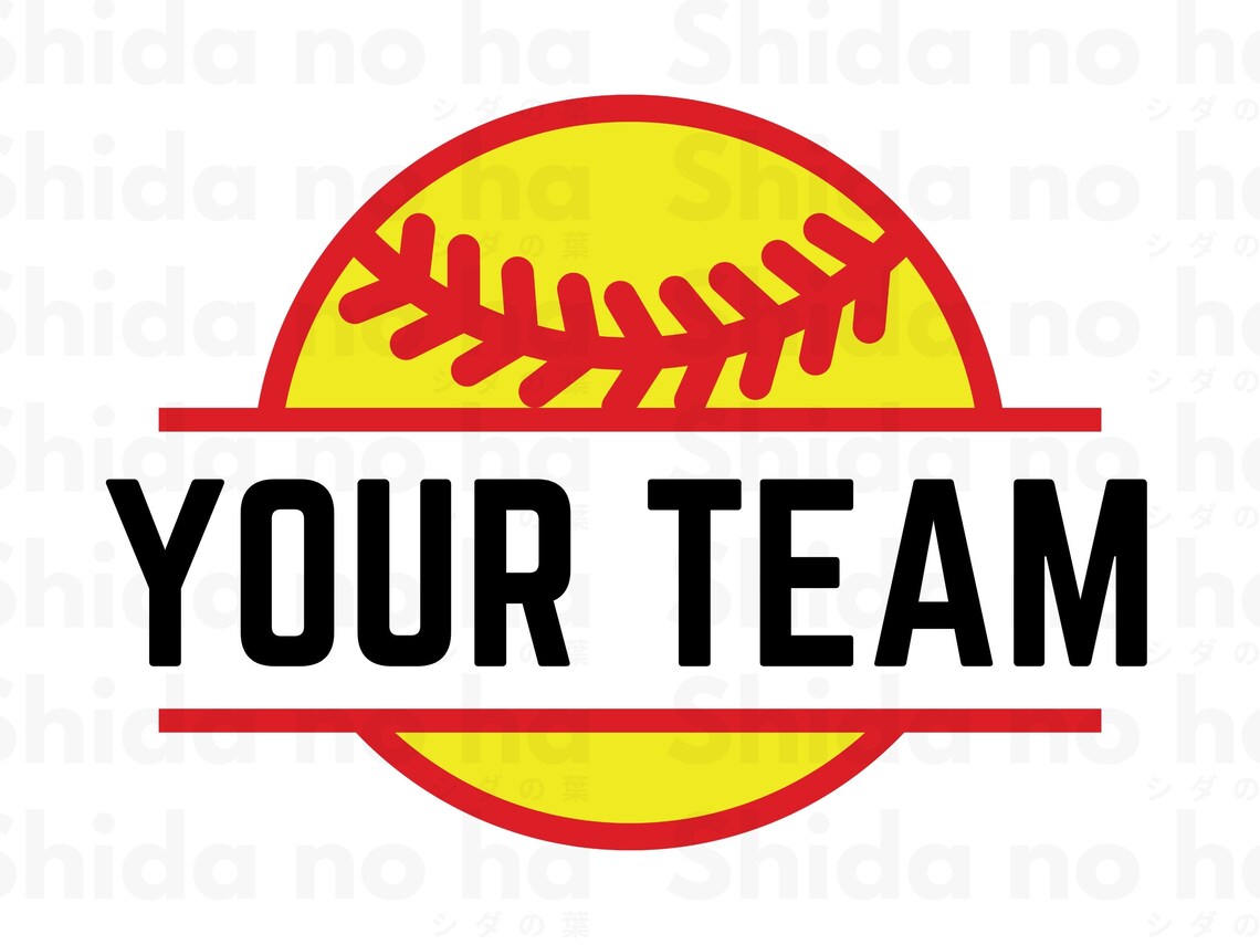 Softball Monogram Frame Svg Softball Team Svg Softball Svg - Etsy