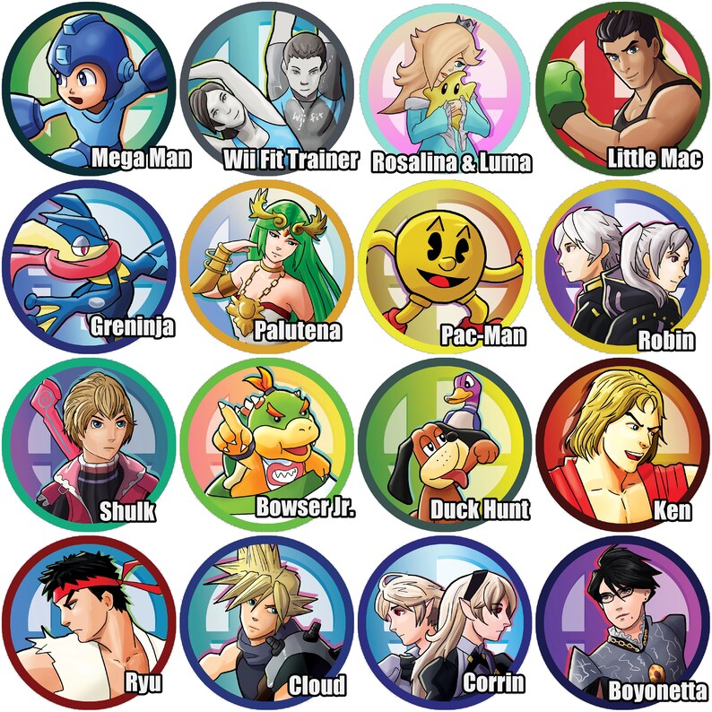 Everyone is Here SSBU Buttons - Etsy