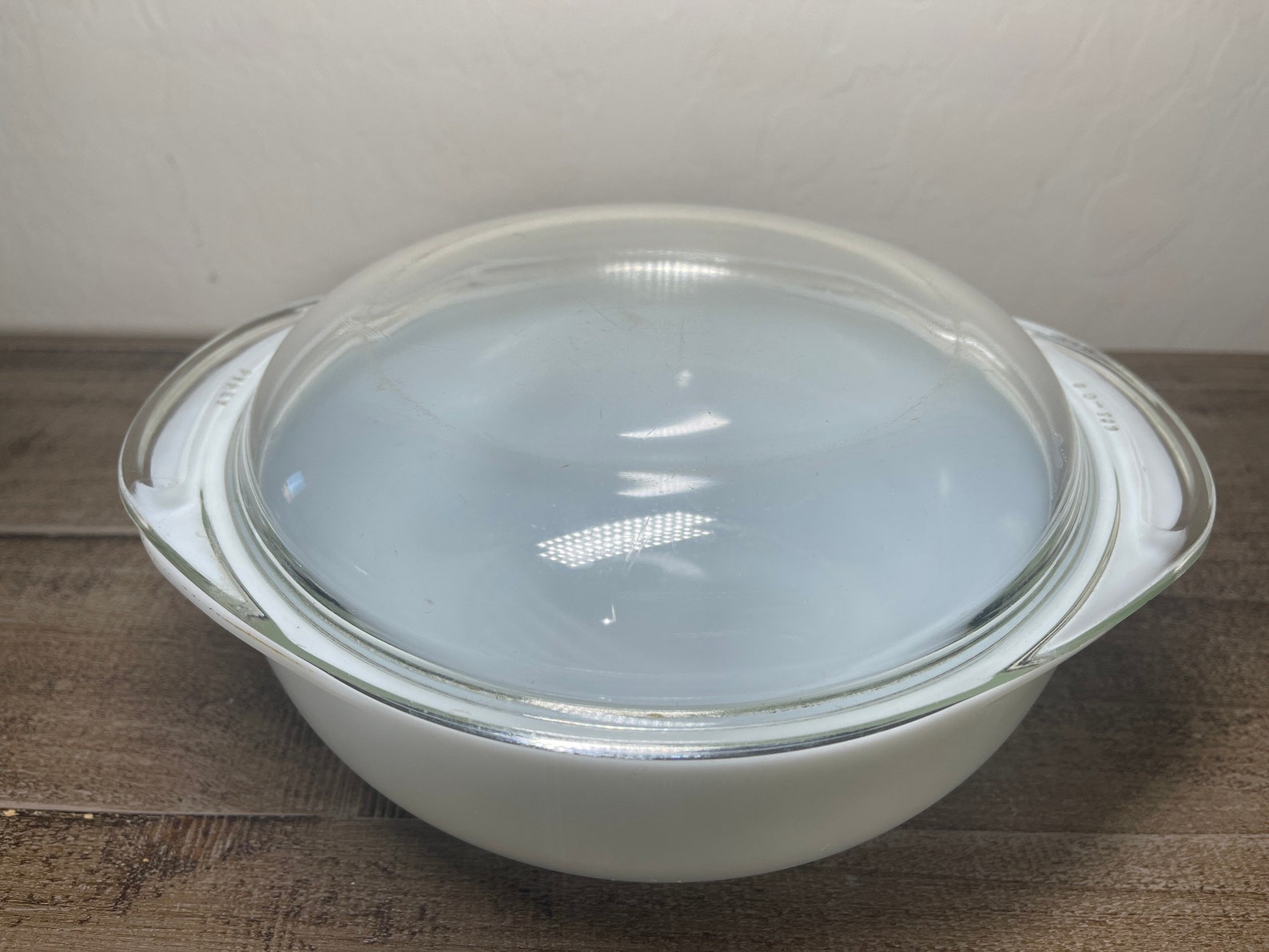 Pyrex 11/2 QT 023 White Bowl With Lid 683-C 8 - Etsy