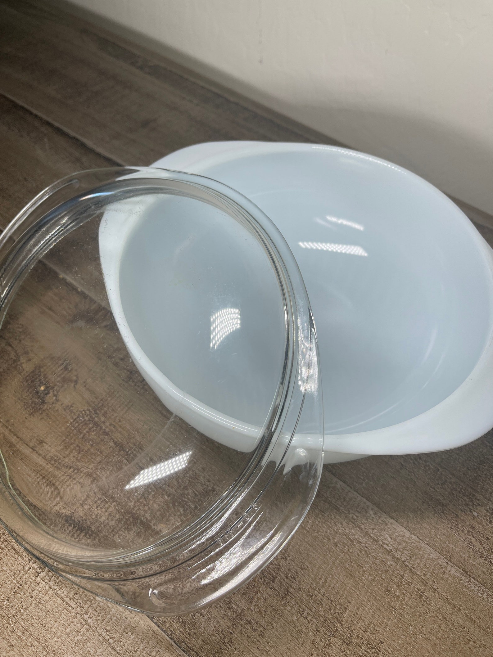 Pyrex 11/2 QT 023 White Bowl With Lid 683-C 8 - Etsy