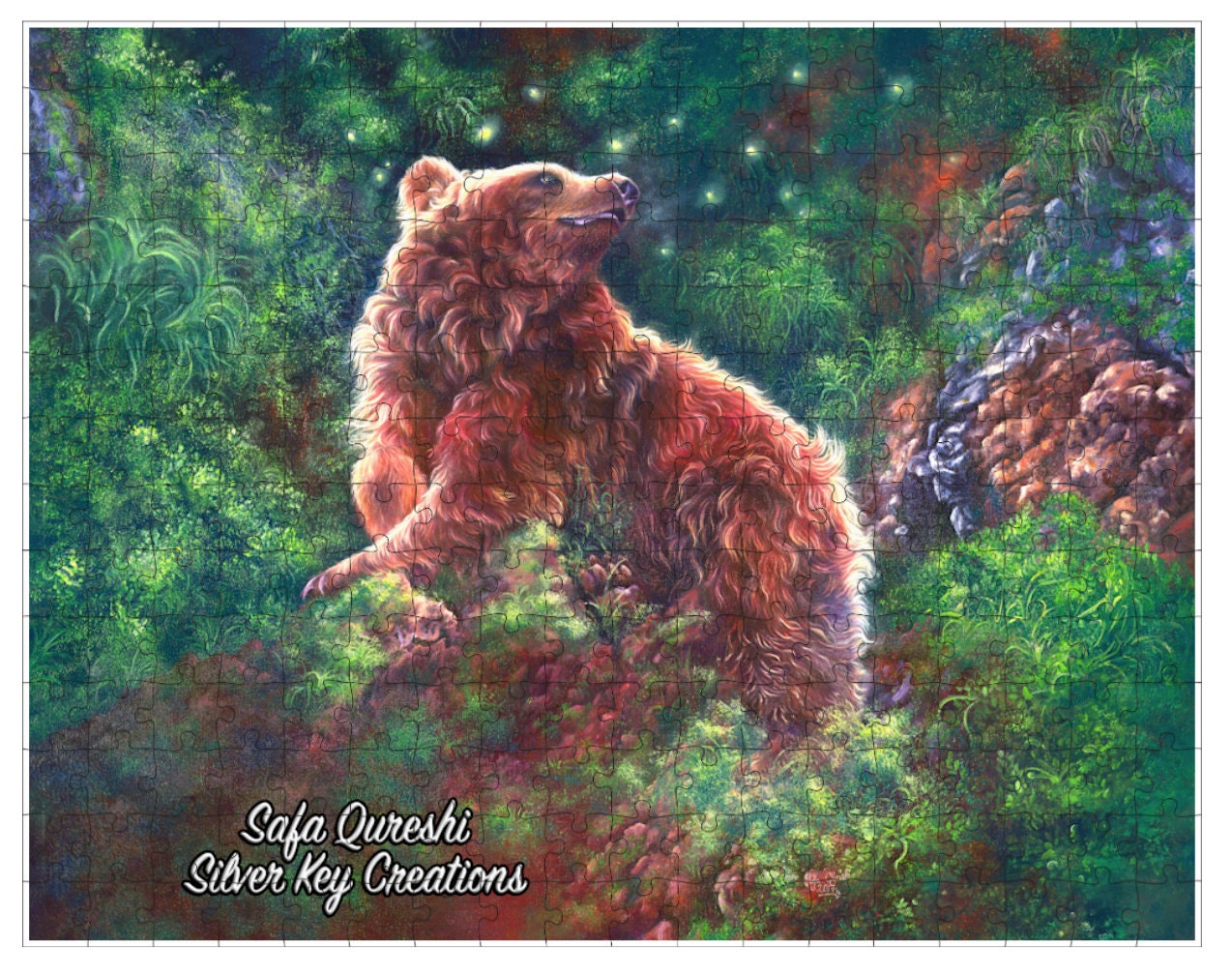 Brown Bear Puzzle, Animal Puzzles, Beautiful Animal Puzzle, Magical ...