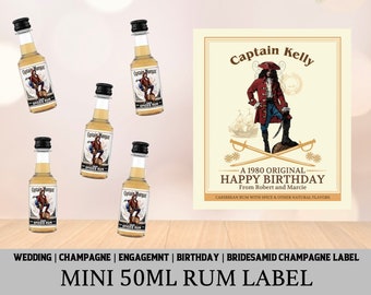 Captain Morgan Custom Label - Etsy