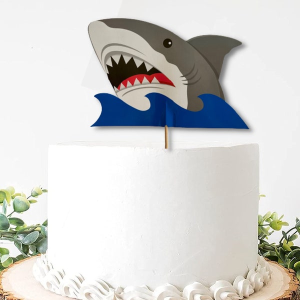 Shark Cake Topper - Etsy