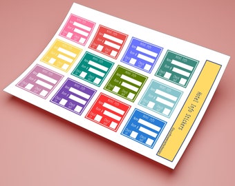 12 Cute Hotel Information/holiday/vacation Planner Stickers - Etsy