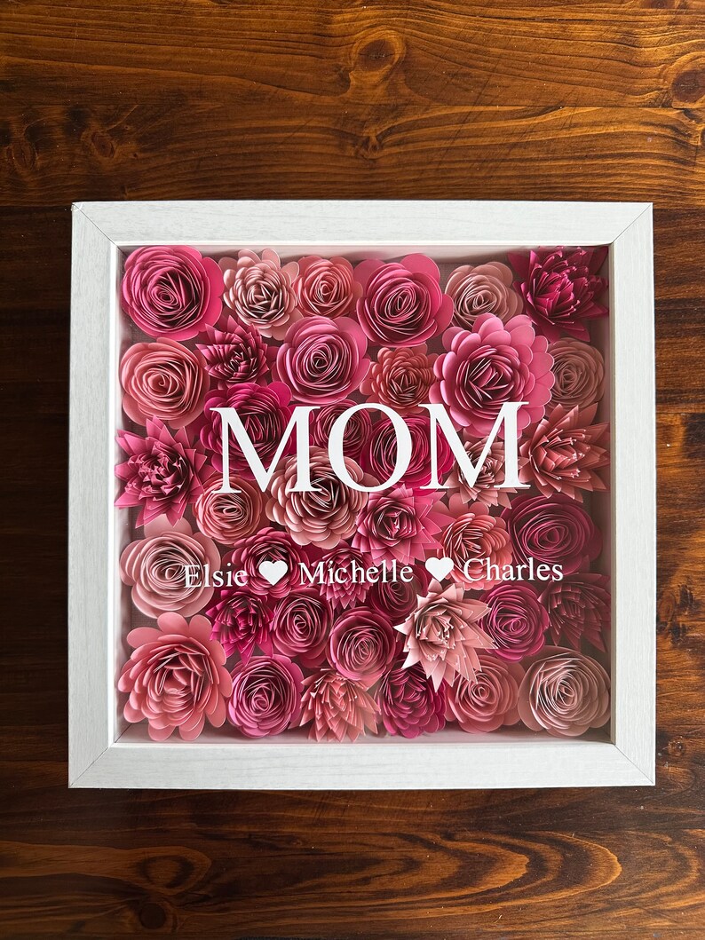 Customizable Flower Shadow Box - Etsy