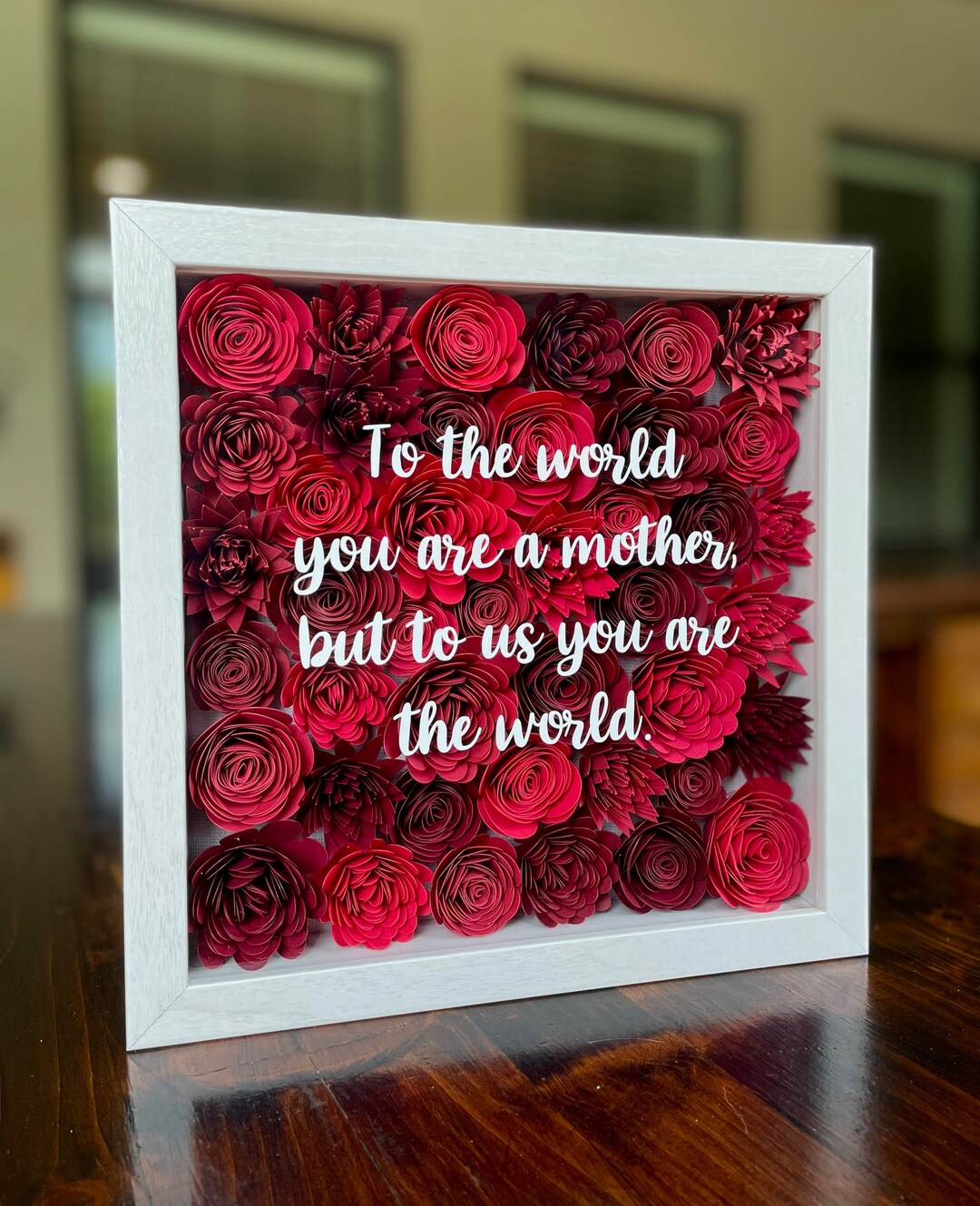 Customizable Flower Shadow Box - Etsy
