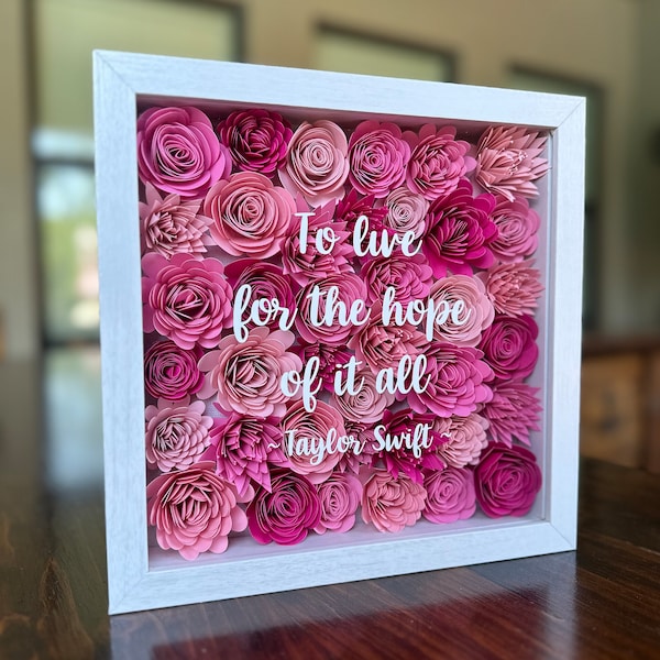 Flower Shadow Box - Etsy