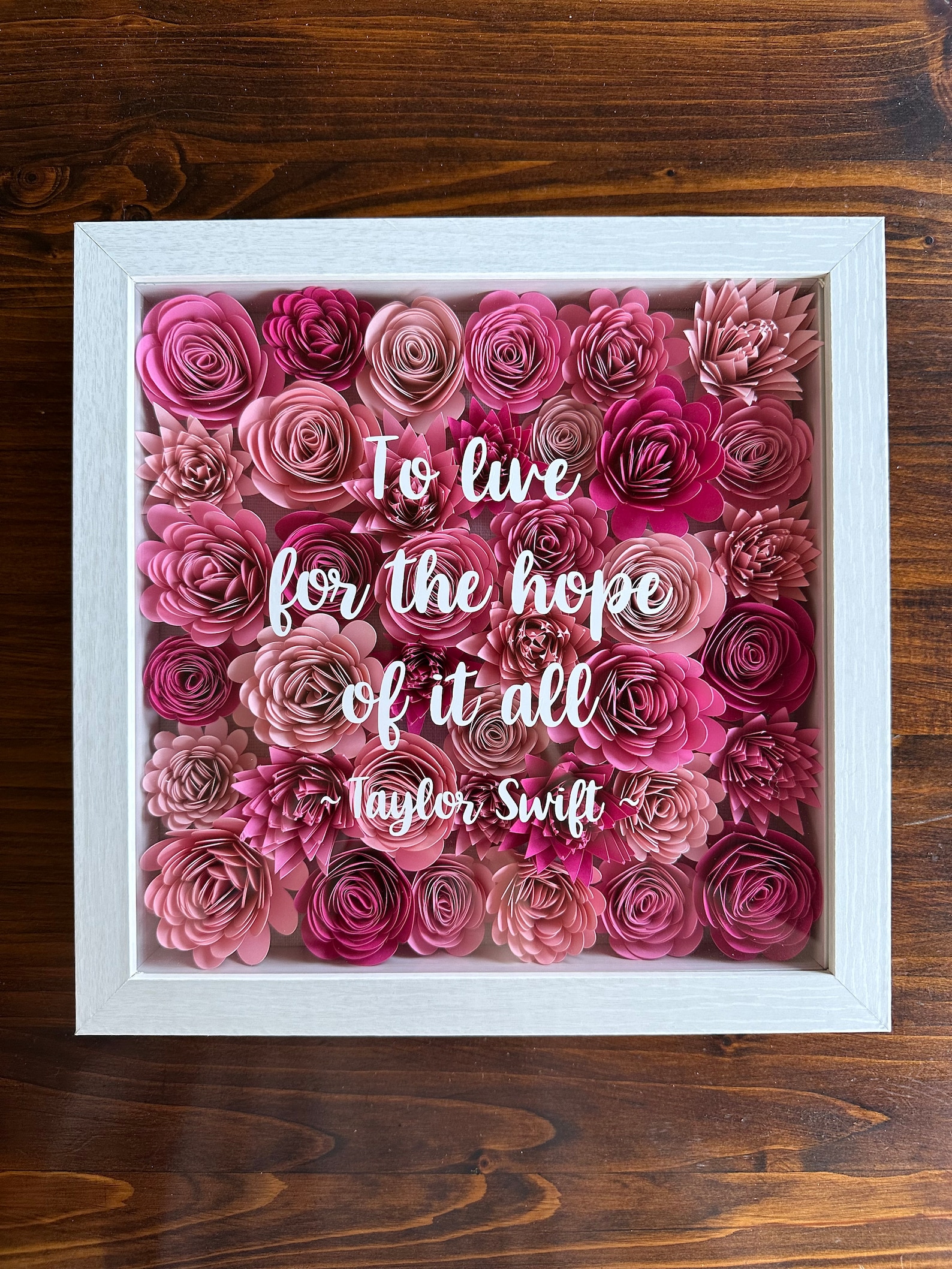 Customizable Flower Shadow Box - Etsy