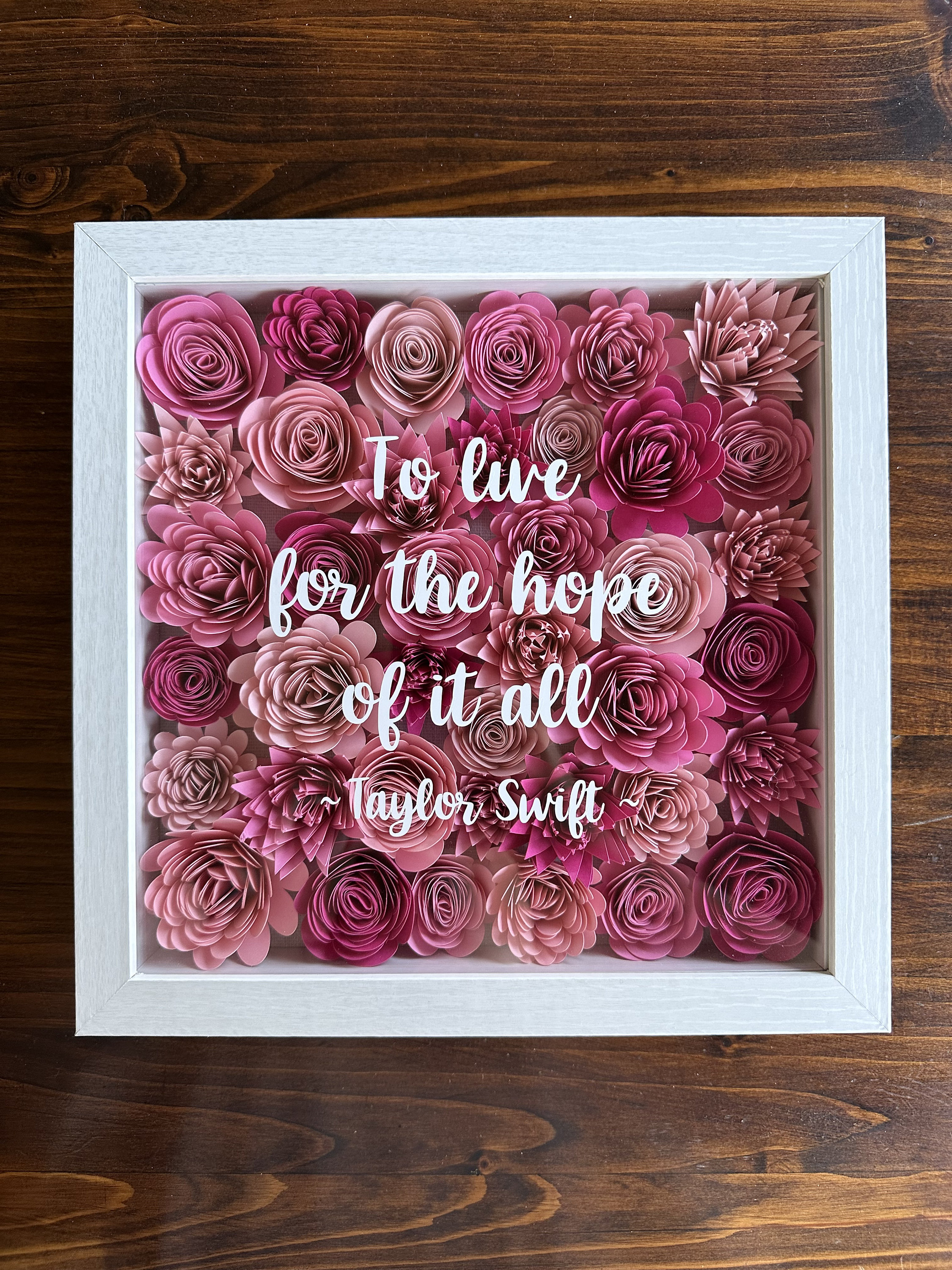Customizable Flower Shadow Box - Etsy
