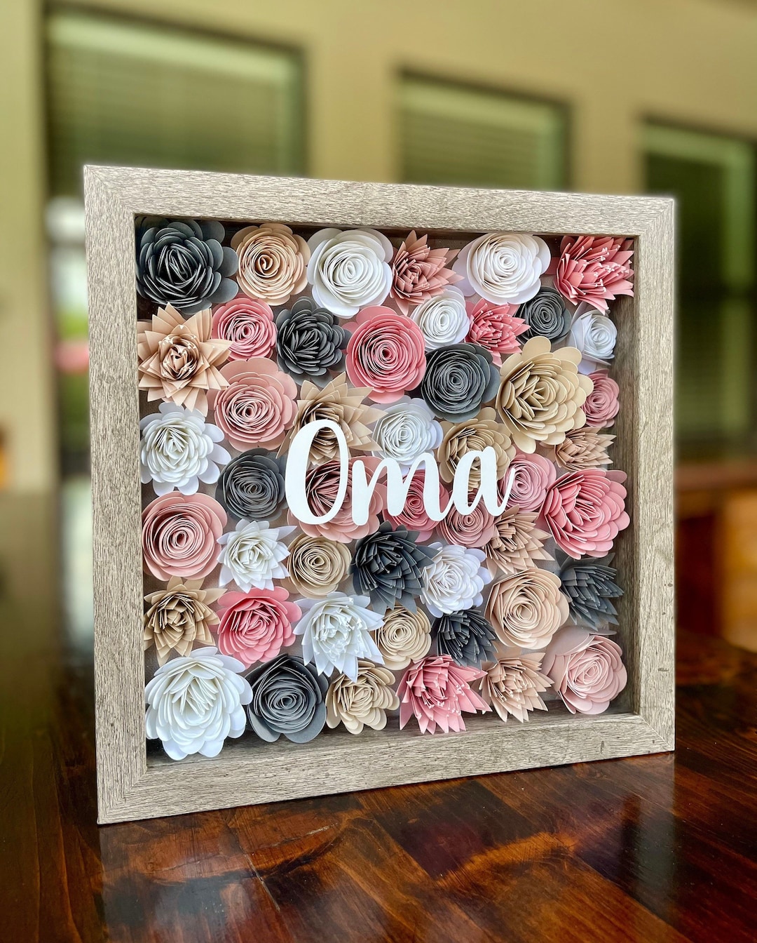 Customizable Flower Shadow Box - Etsy