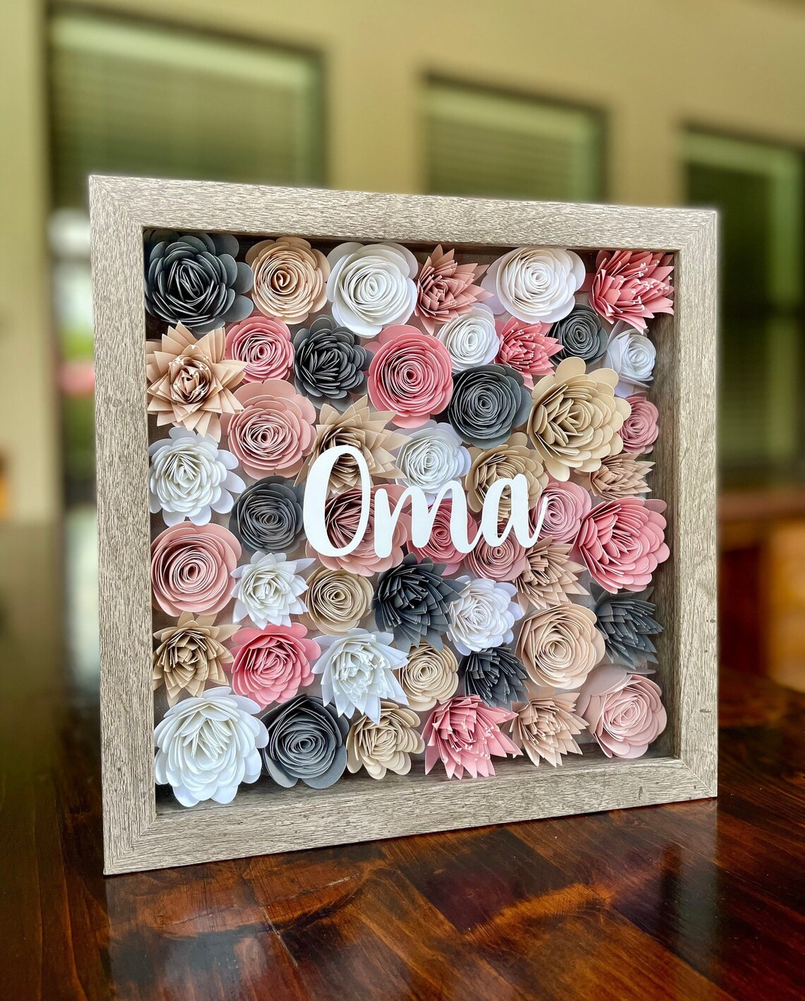 Customizable Flower Shadow Box - Etsy