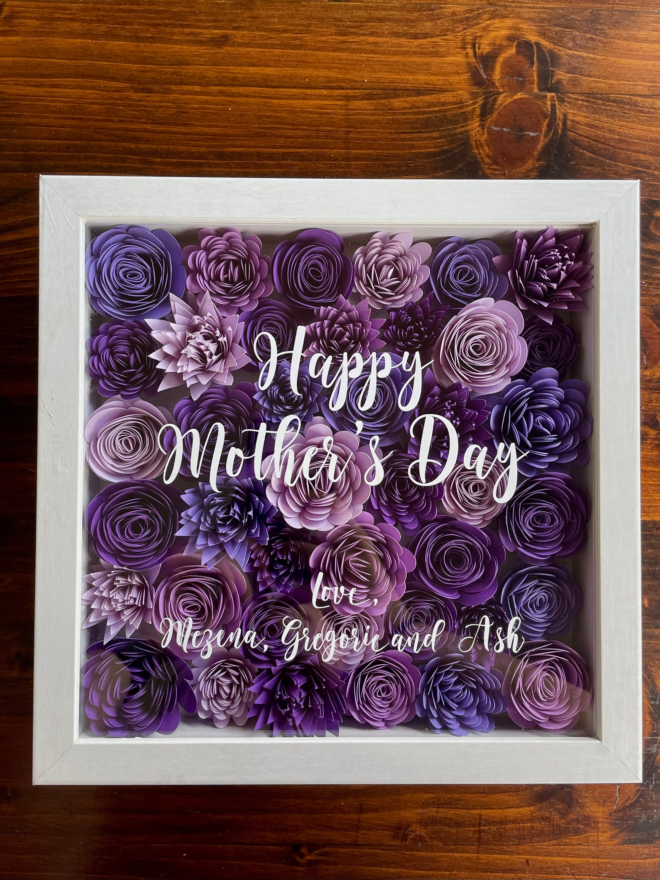 Customizable Flower Shadow Box - Etsy