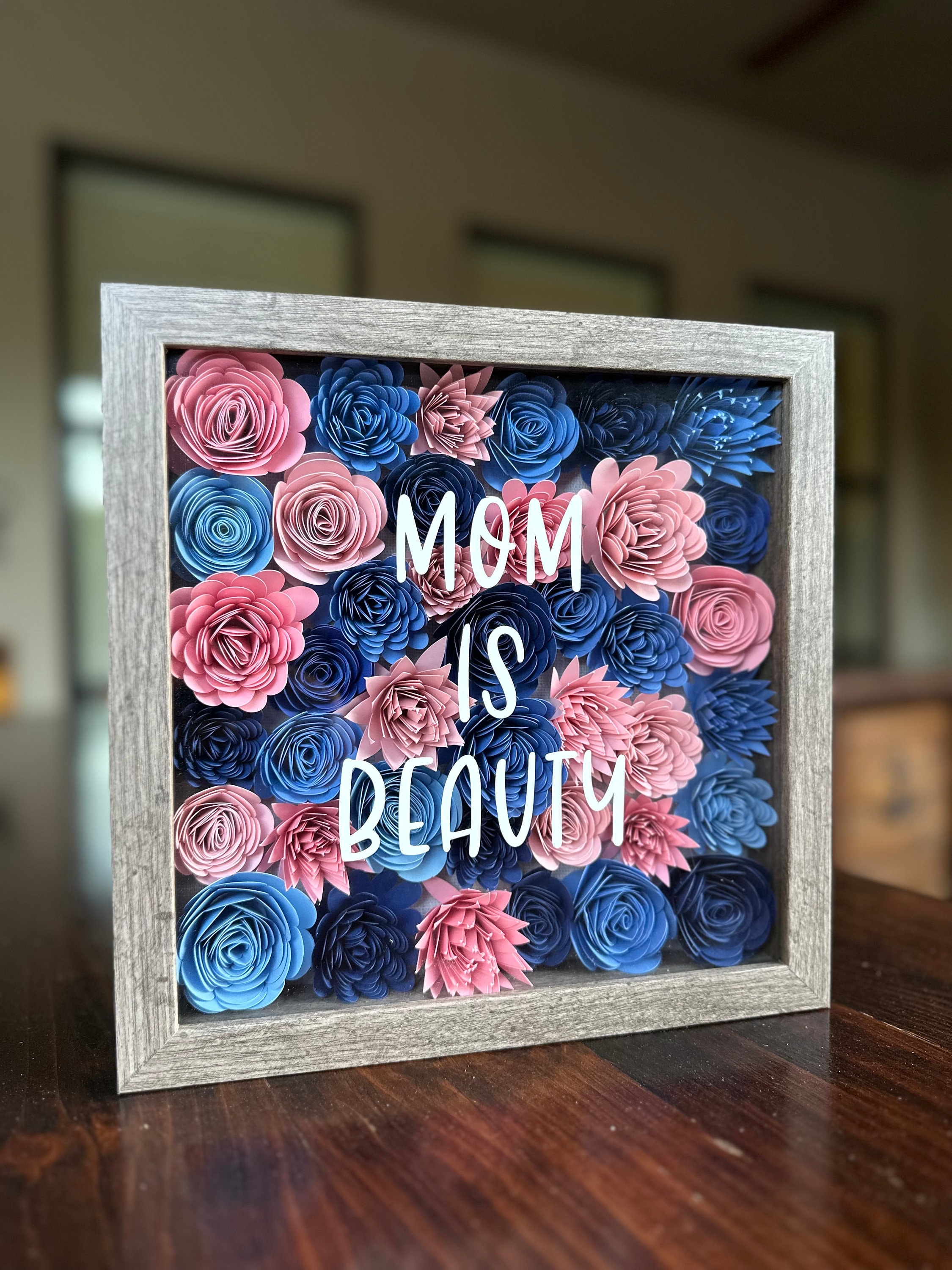 Customizable Flower Shadow Box - Etsy