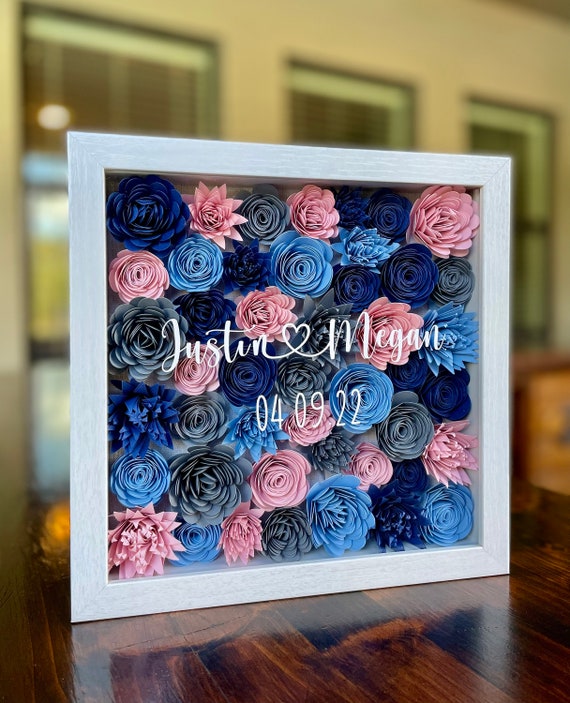 Customizable Flower Shadow Box | Etsy