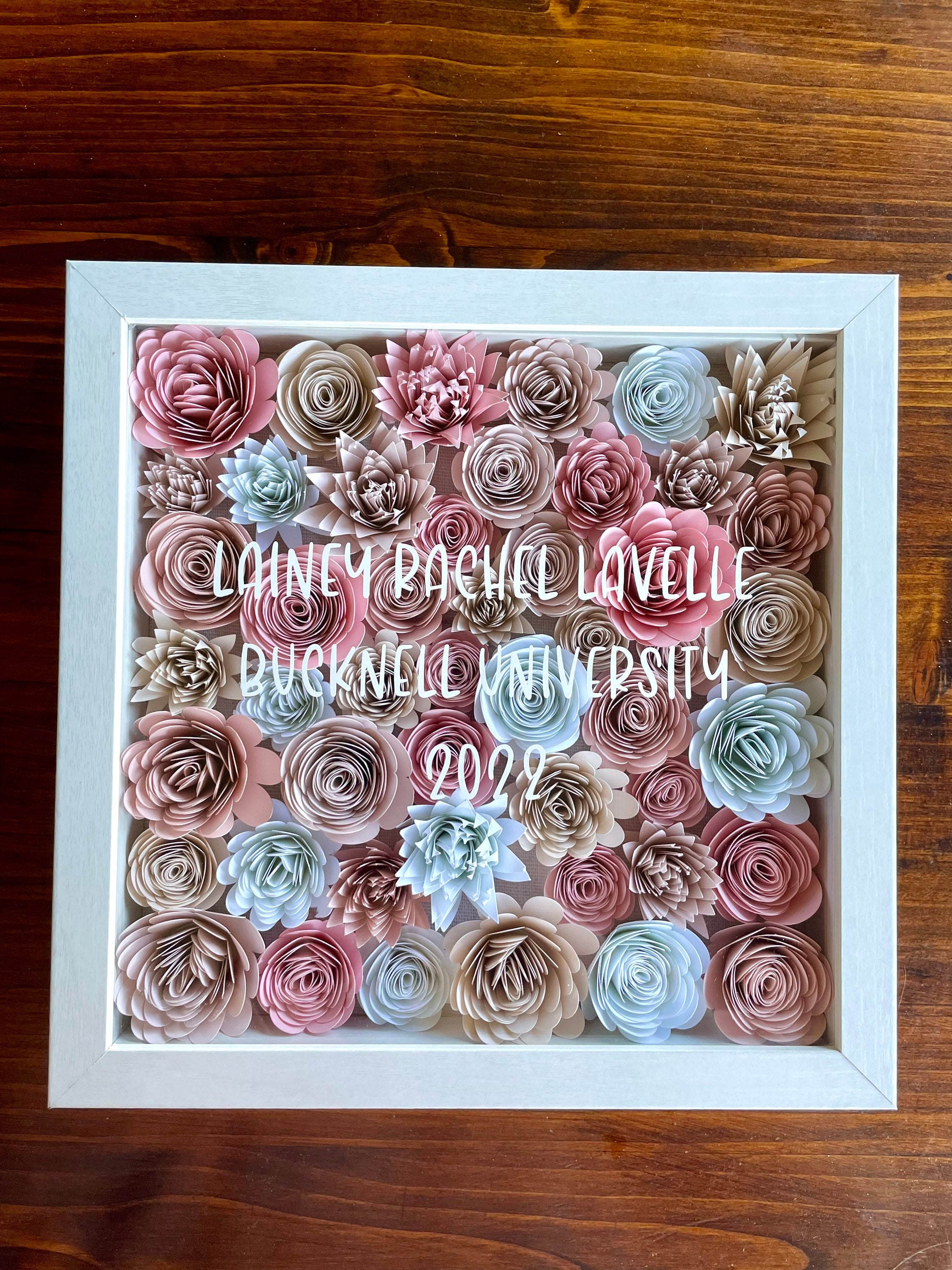 Customizable Flower Shadow Box - Etsy