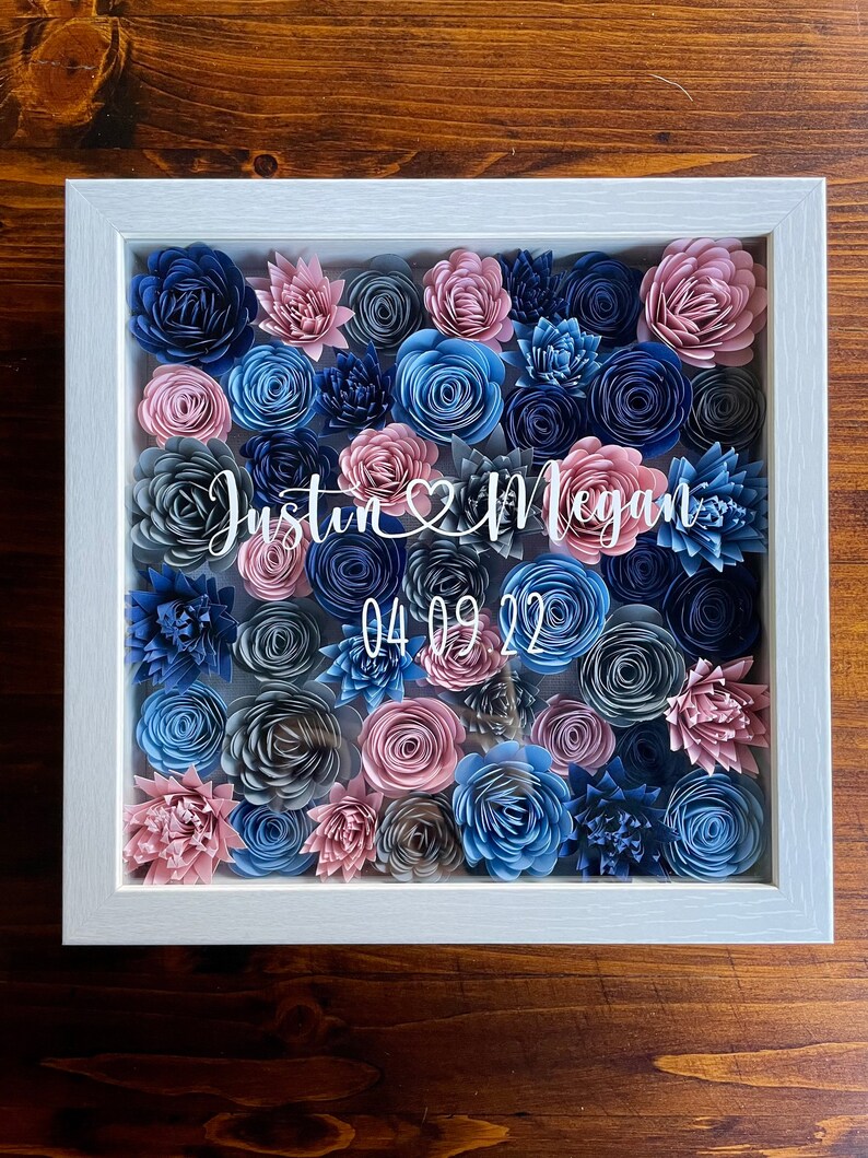 Customizable Flower Shadow Box - Etsy