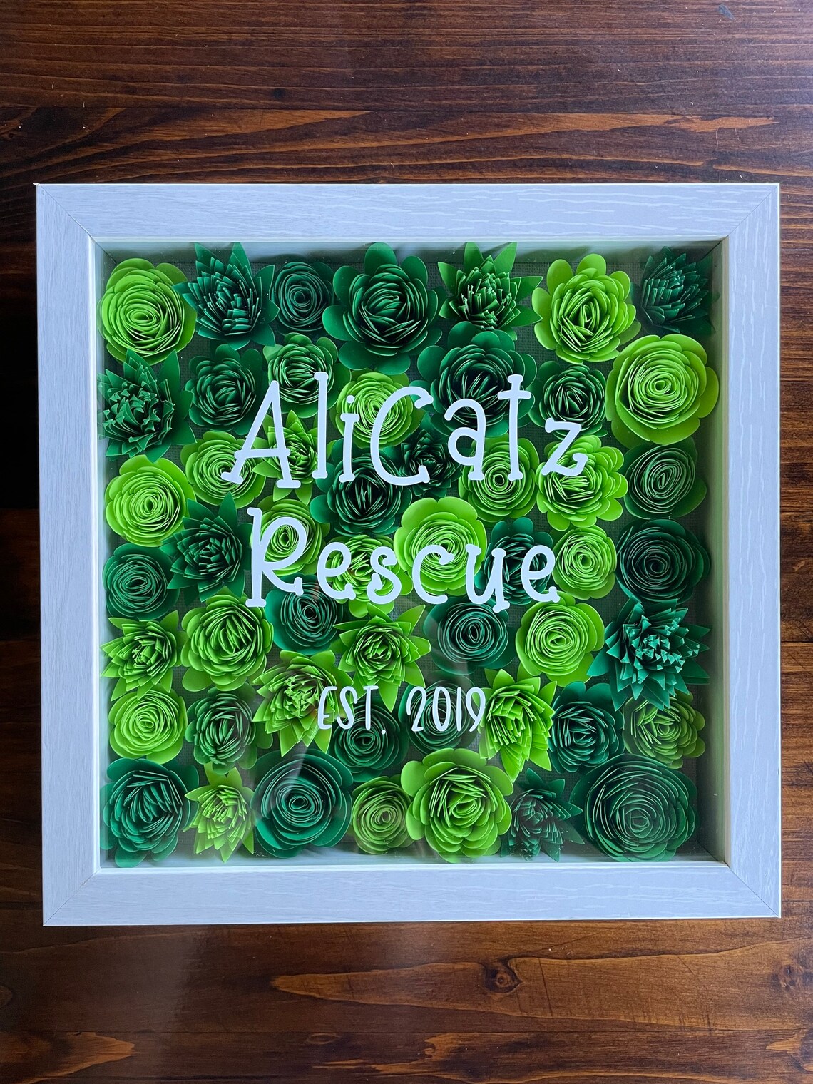 Customizable Flower Shadow Box - Etsy