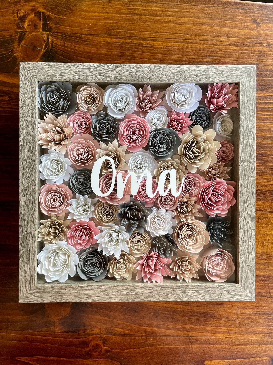 Customizable Flower Shadow Box - Etsy