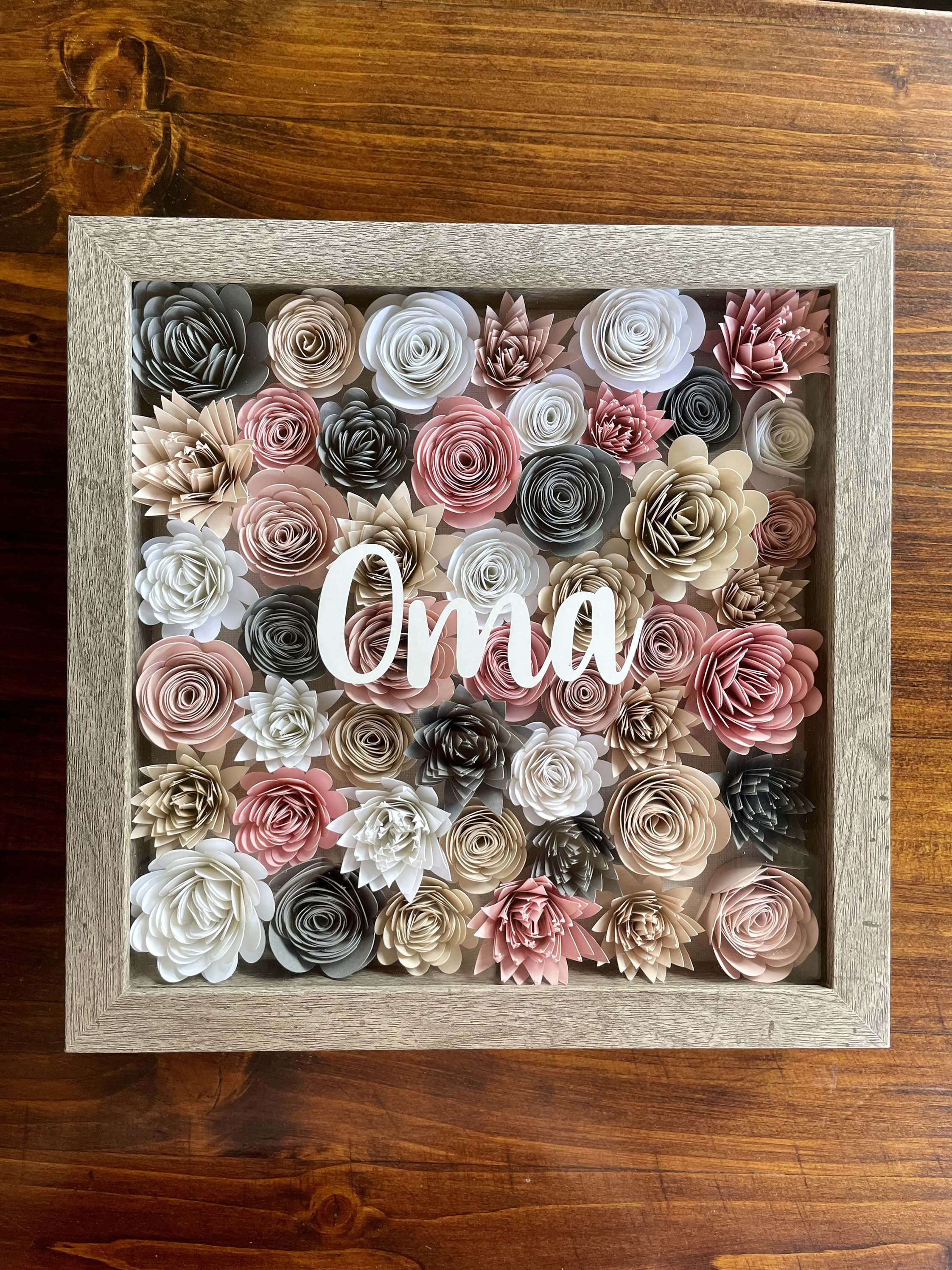 Customizable Flower Shadow Box - Etsy