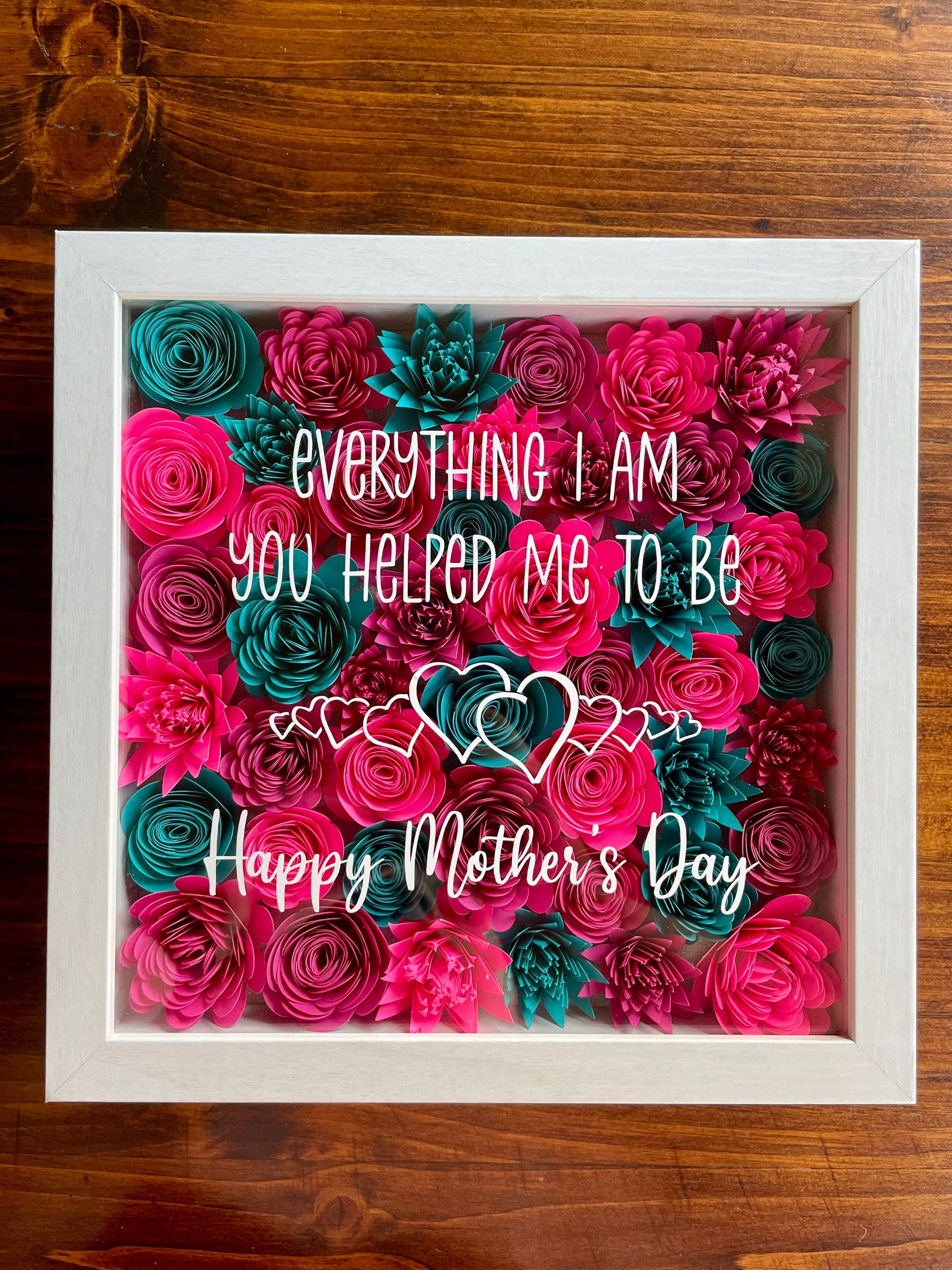 Customizable Flower Shadow Box - Etsy