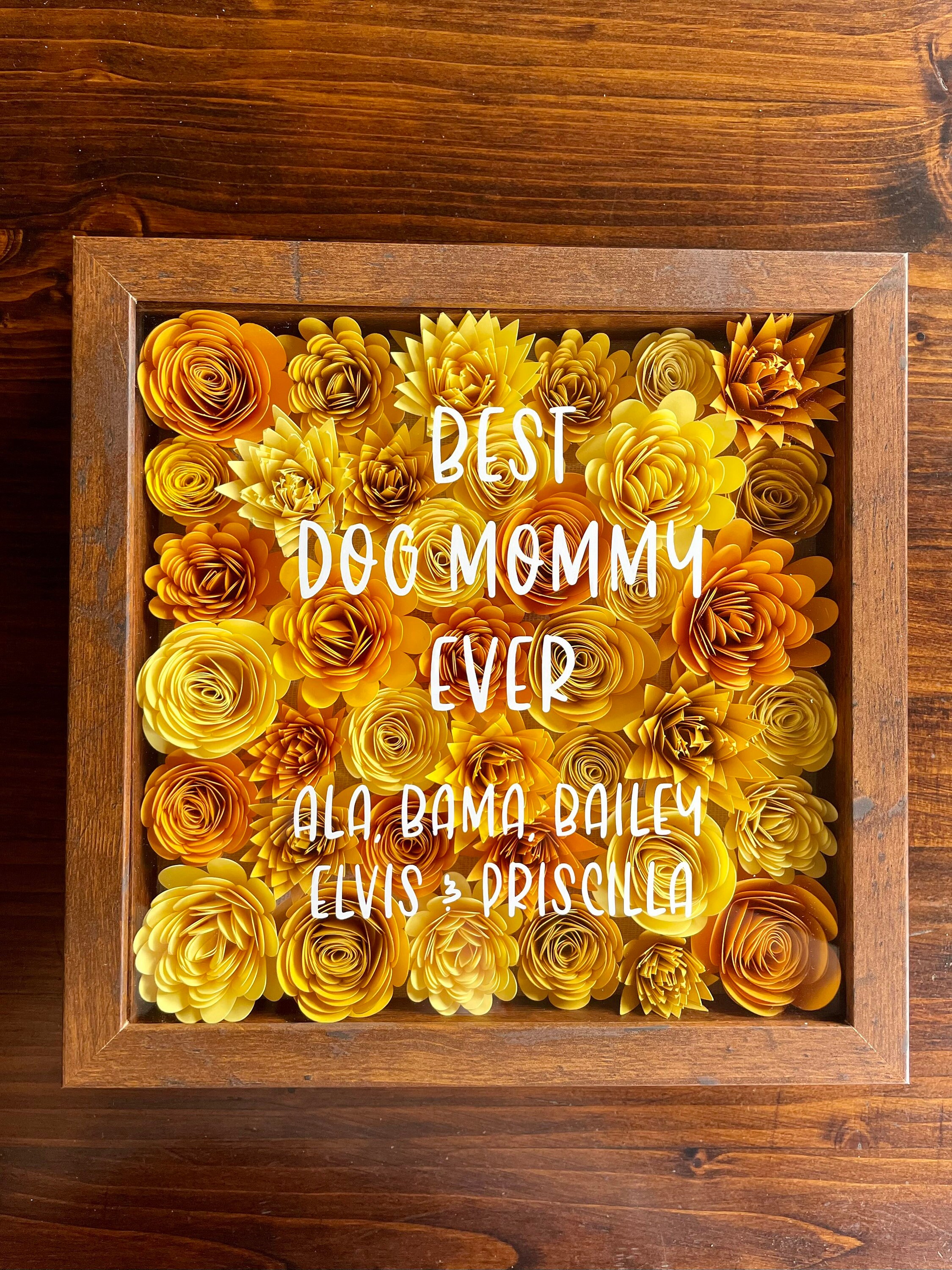 Customizable Flower Shadow Box - Etsy