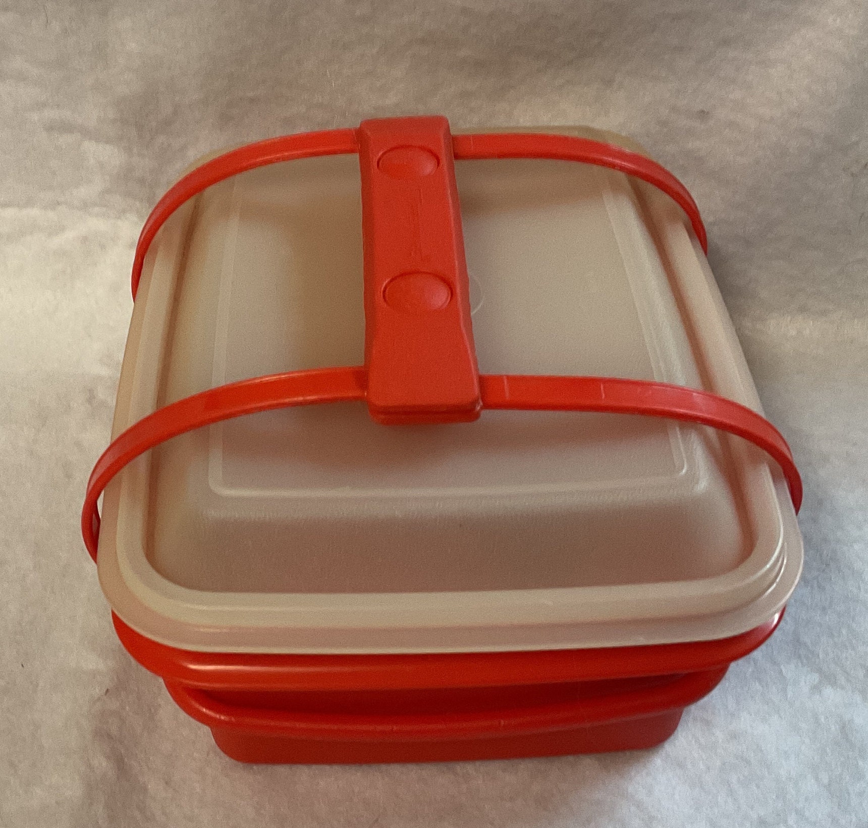 Vintage Tupperware Pack N Carry Lunch Box Orange - Etsy