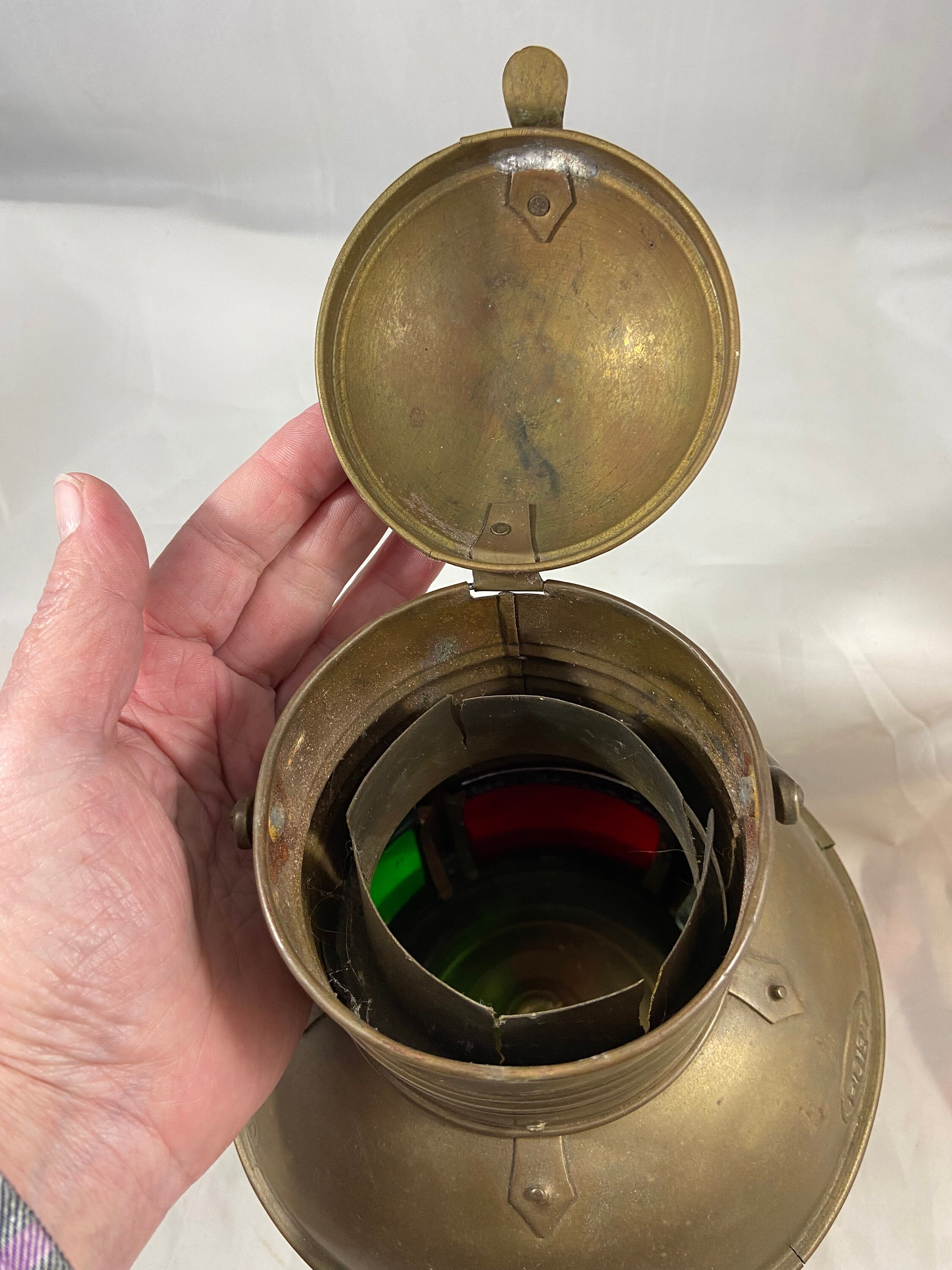 Vintage Brass Starboard & Port Nautical Lantern 5 Sided - Etsy