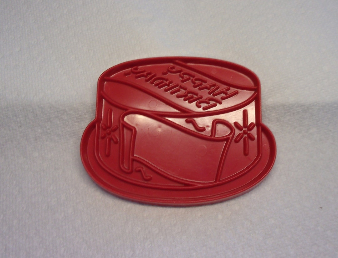 Vintage Tupperware Birthday Cake Cookie Cutter - Etsy