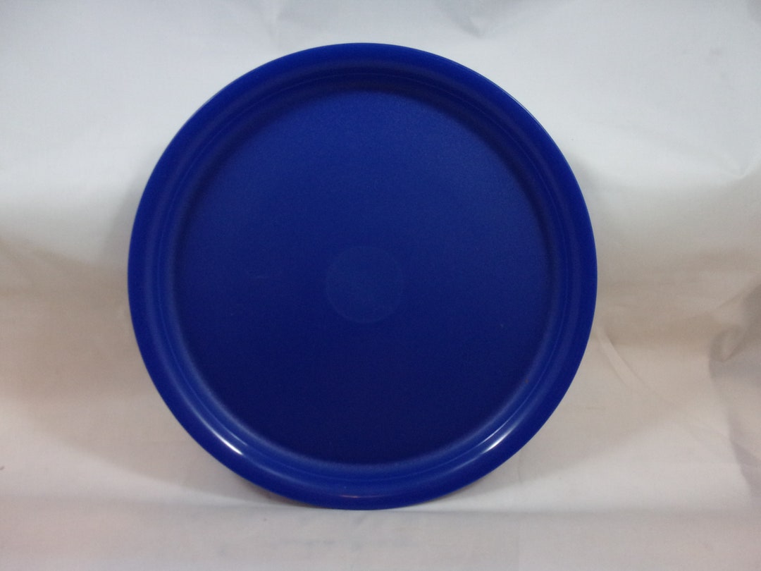 Tupperware Round 8.5" Luncheon Plate - Blue - Etsy