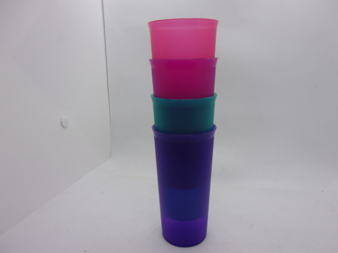 Vintage Tupperware Jewel Tone Tumblers Set of 4, 6oz, NOS - Etsy