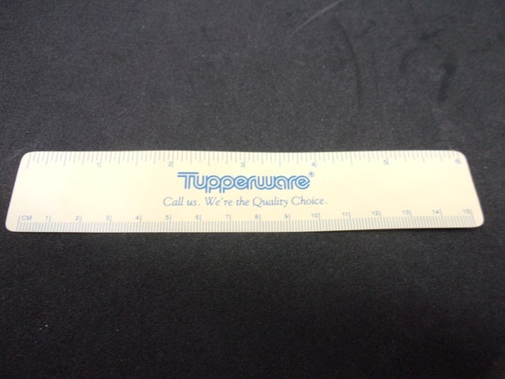 Vintage Tupperware Advertising Ruler 6 51CM Thin Plastic | Etsy