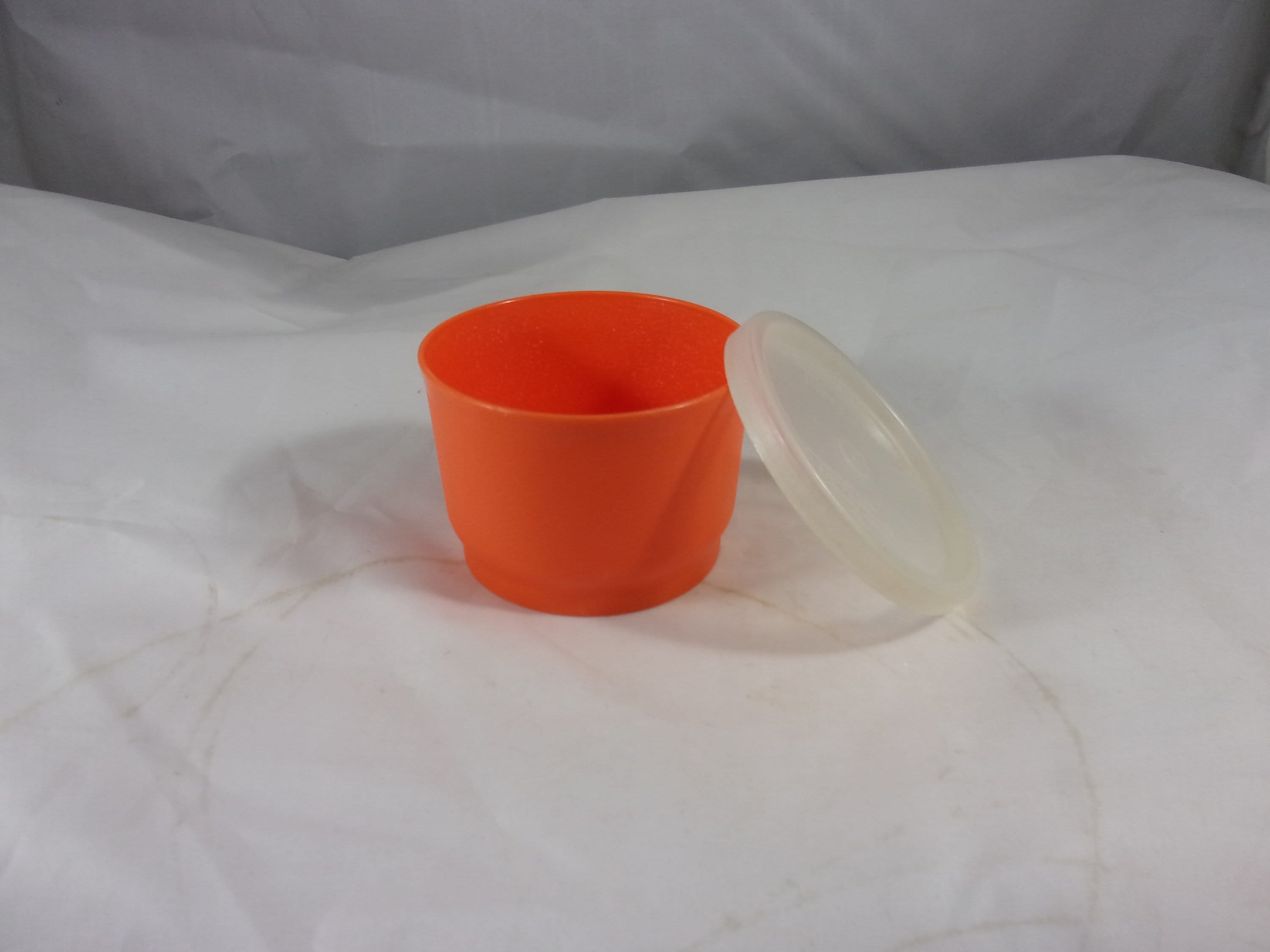 Tupperware Snack Cup With Tupper Seal Lid 4oz Orange - Etsy