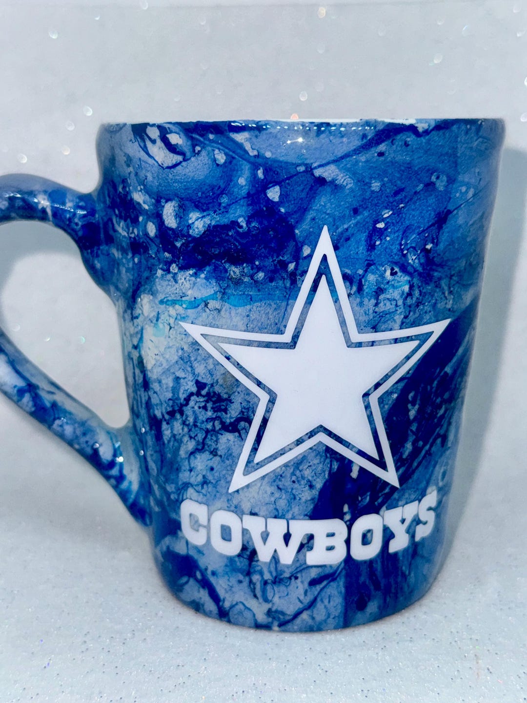 Los Angeles Dodgers Decaled Ceramic 14oz Marble Painted Resin Coated ...