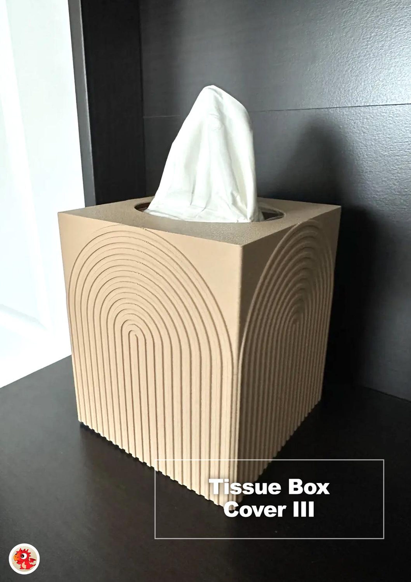 Modern Pattern Tissue Box Holder Minimalist Decorative Tissue Box Cover ...