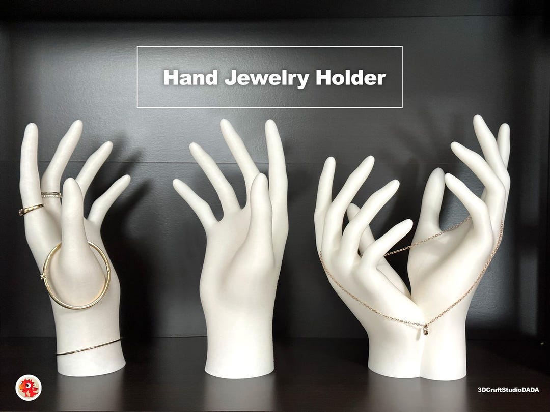 Modern Hand Jewelry Stand | Elegant Ring Necklace and Bracelet Holder ...