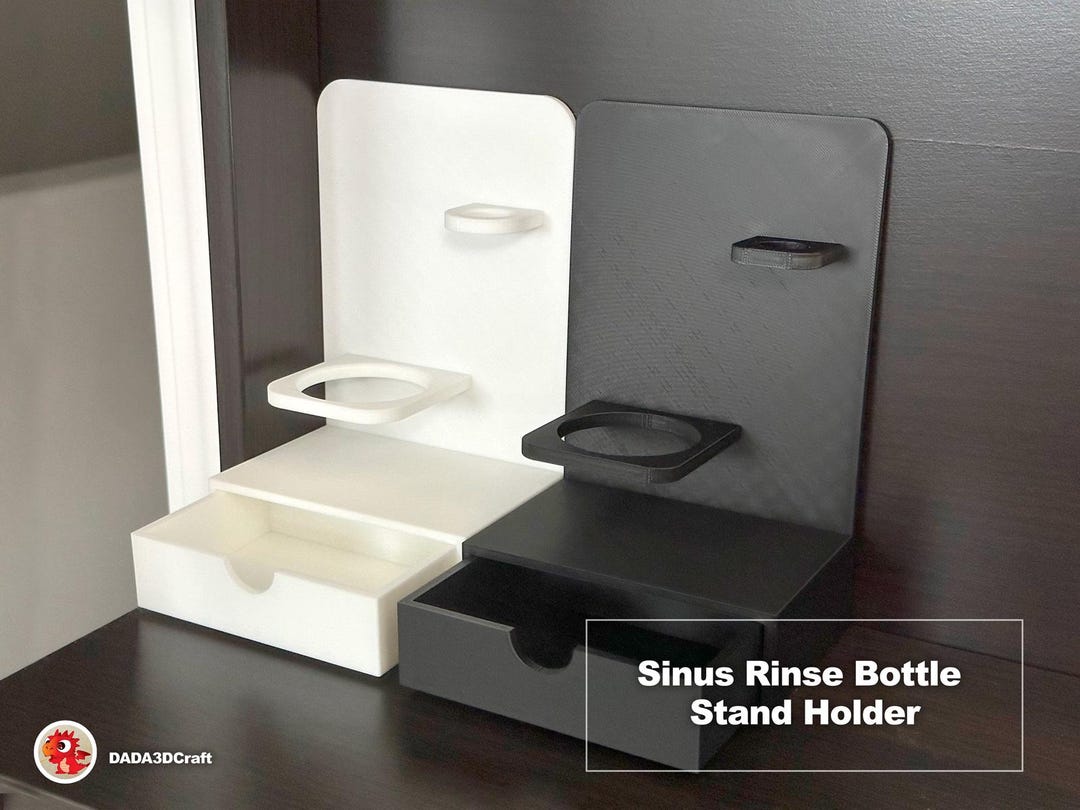 Black and White Neilmed Sinus Rinse Bottle Stand Holder | Nasal Rinse ...