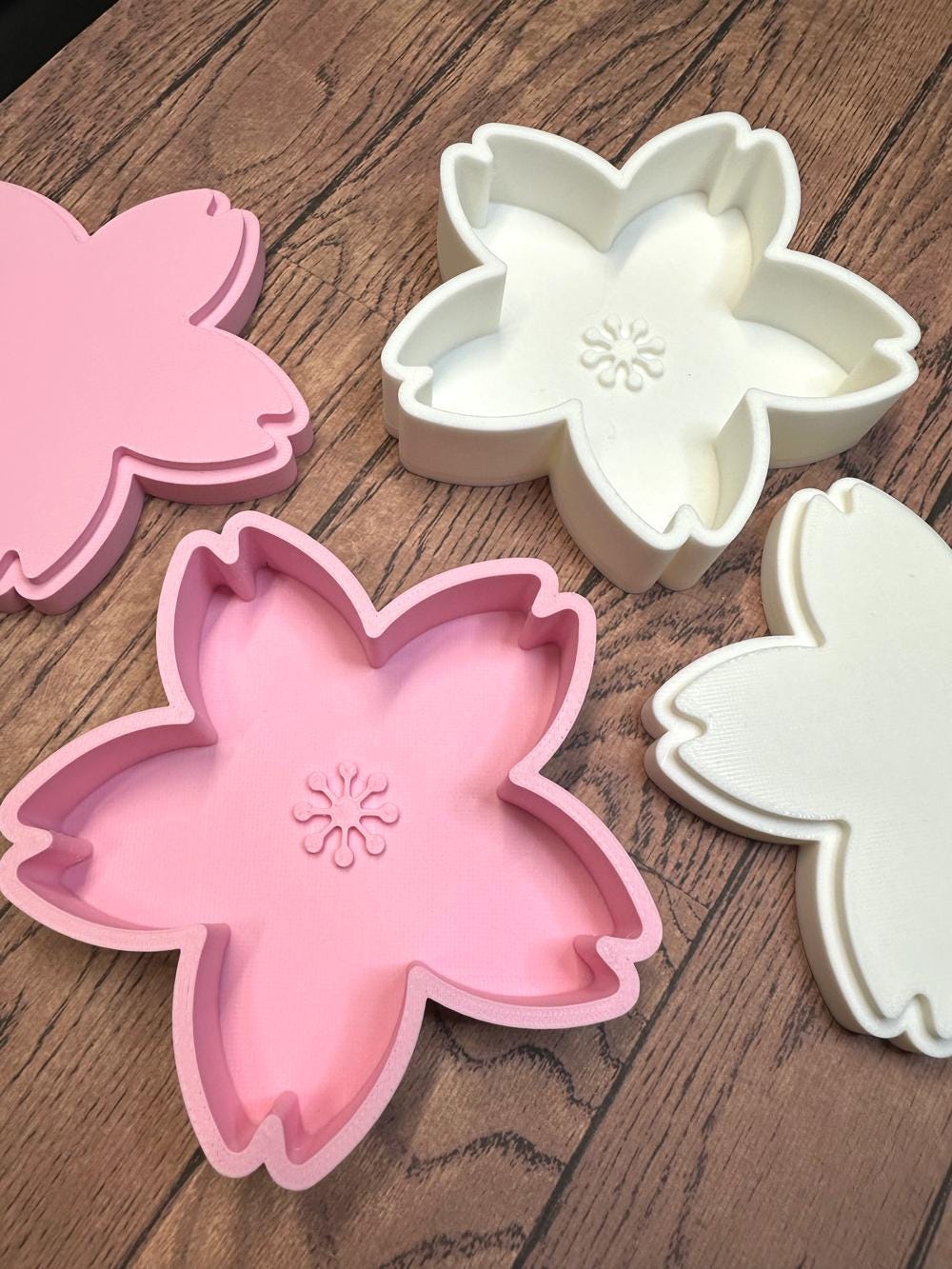 3D Printed Cherry Blossom Sakura Jewelry Box Elegant Ring Storage ...