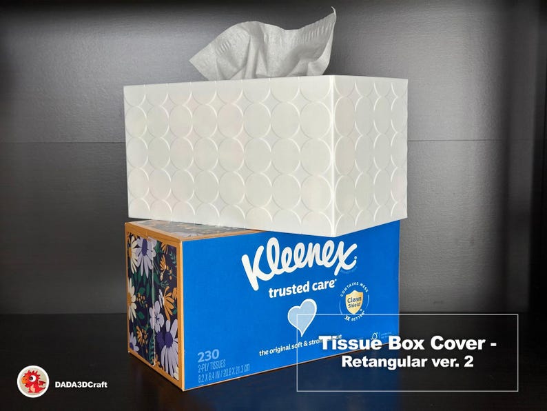 Kleenex Costco Rectangular Box Cover | Modern Pattern Minimalist Tissue ...