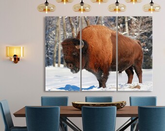 Large Buffalo Canvas - Etsy