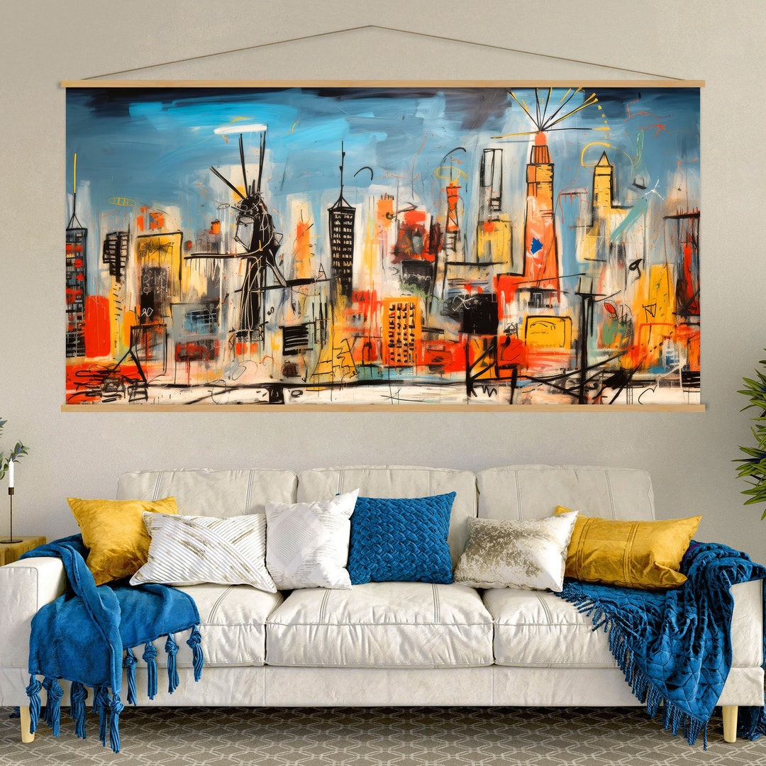 Abstract Wall Art Hanger, Canvas Wall Art Living Room Decor ...