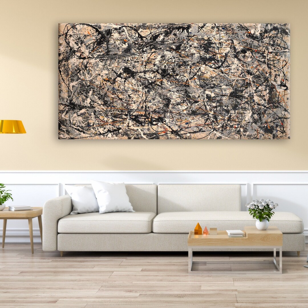 Jackson Pollock Canvas Print, Abstract Wall Art, Home and Living Room ...