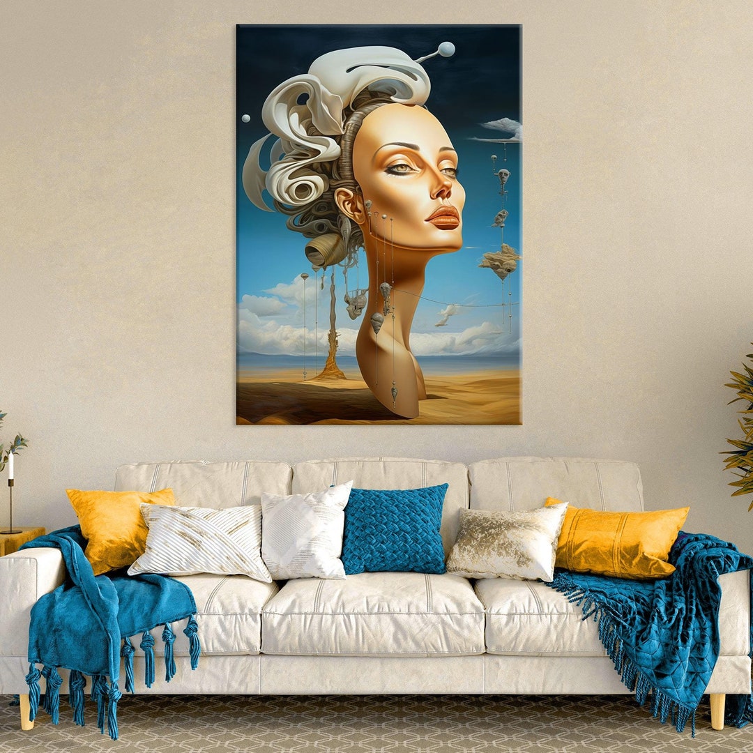 Surreal Art, Style of Salvador Dali Canvas Wall Art Living Room Decor ...