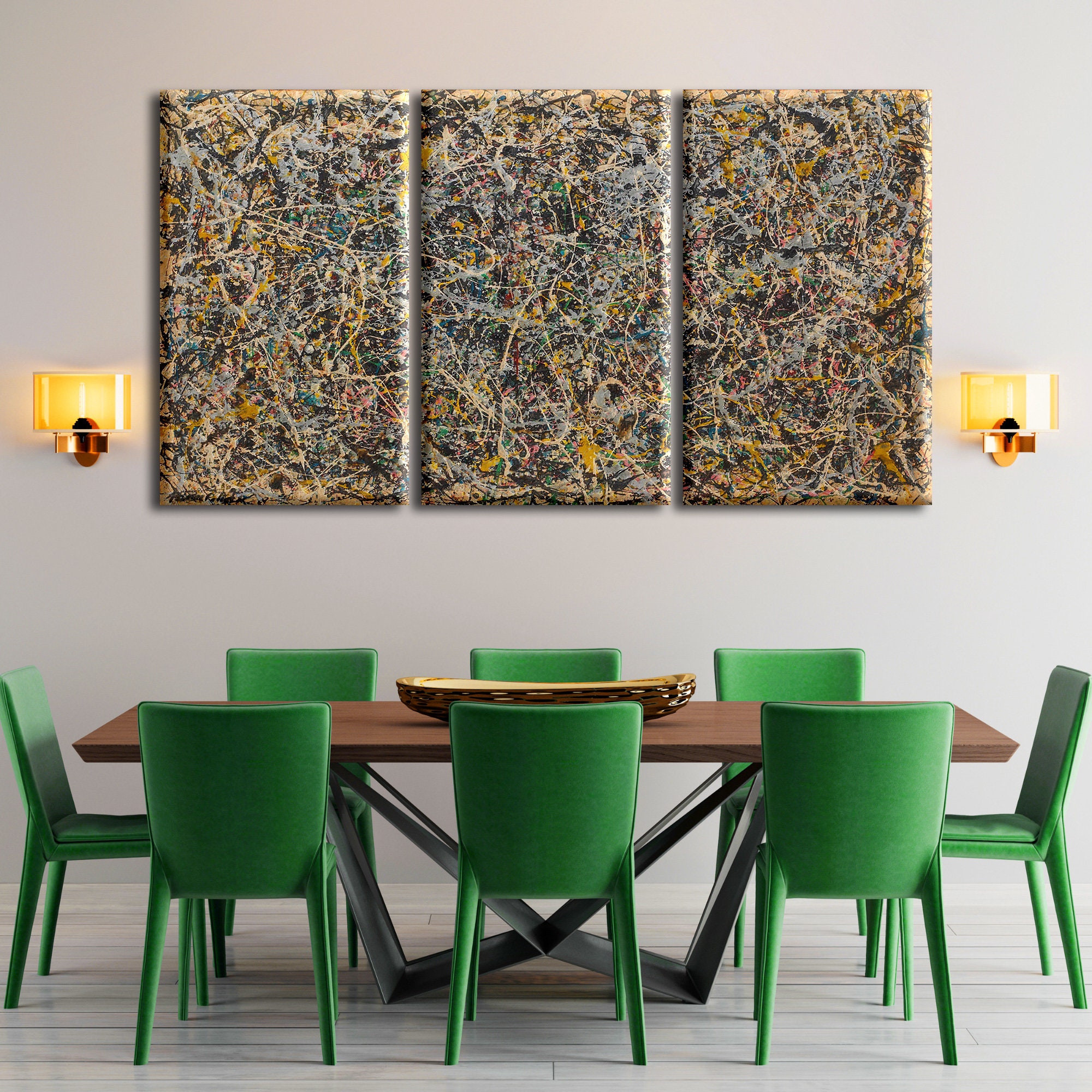 Jackson Pollock Canvas Print, Abstract Wall Art, Home and Living Room ...