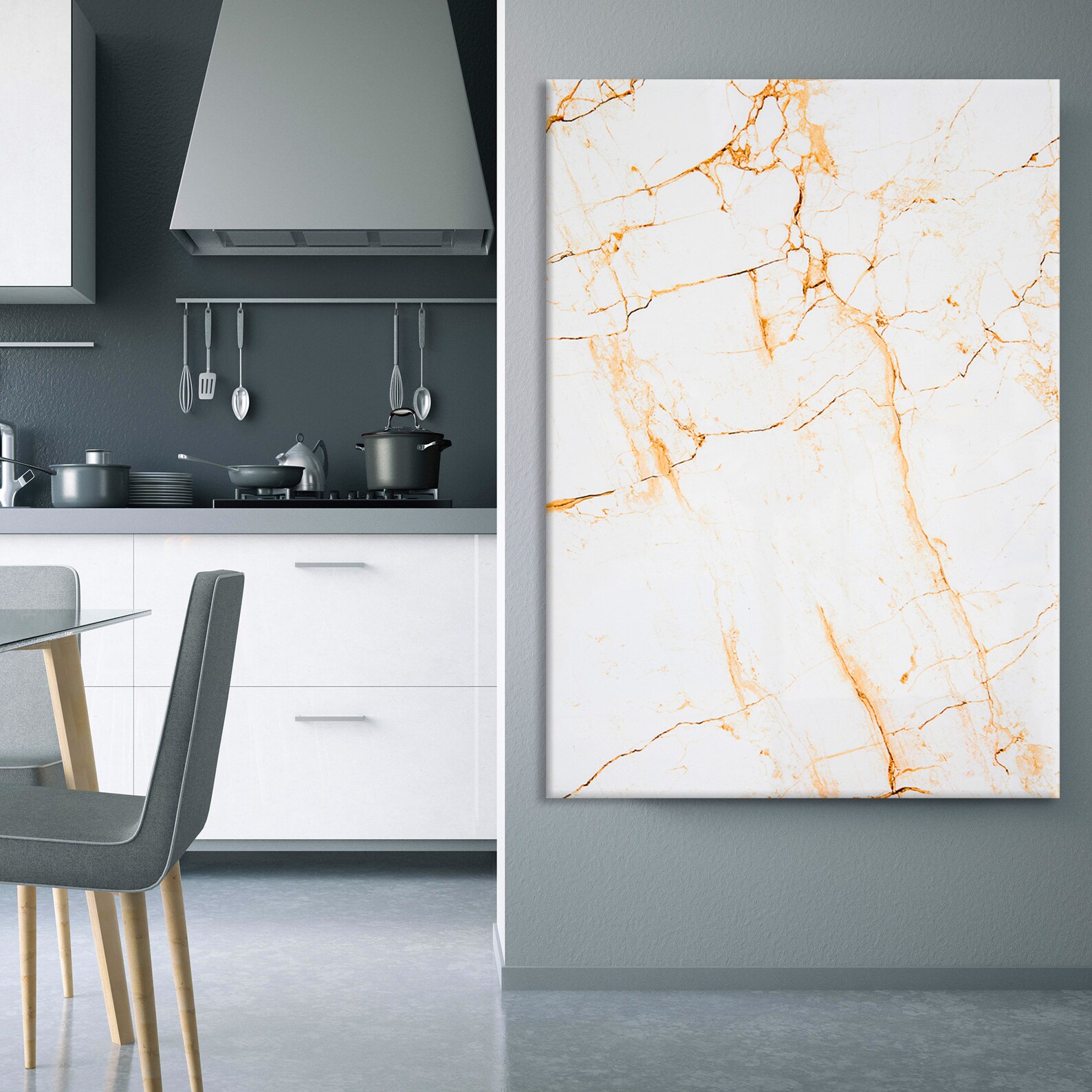 Marble Canvas Wall Art Abstract Wall Print Modern Home and - Etsy